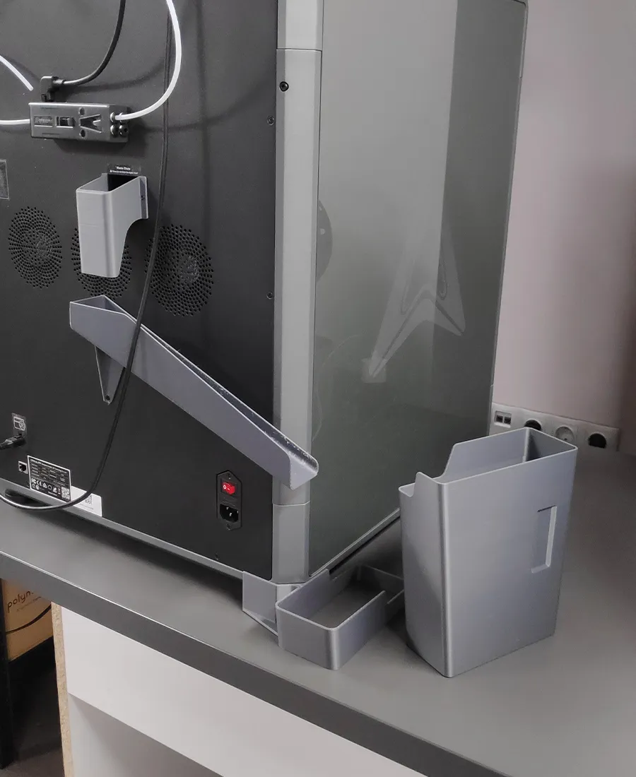 K2 Plus - Left poop chute with removable bin - Free 3D Print Model ...