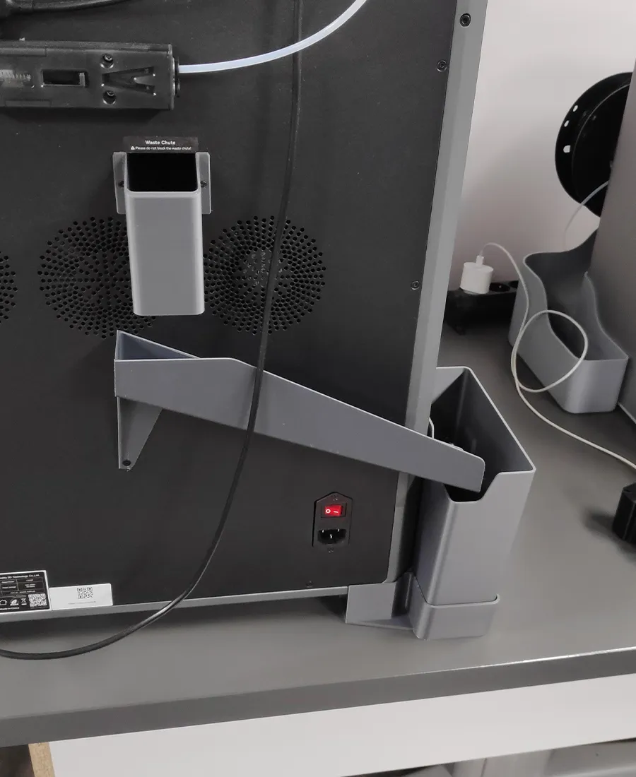 K2 Plus - Left poop chute with removable bin by shay MakerWorld ...