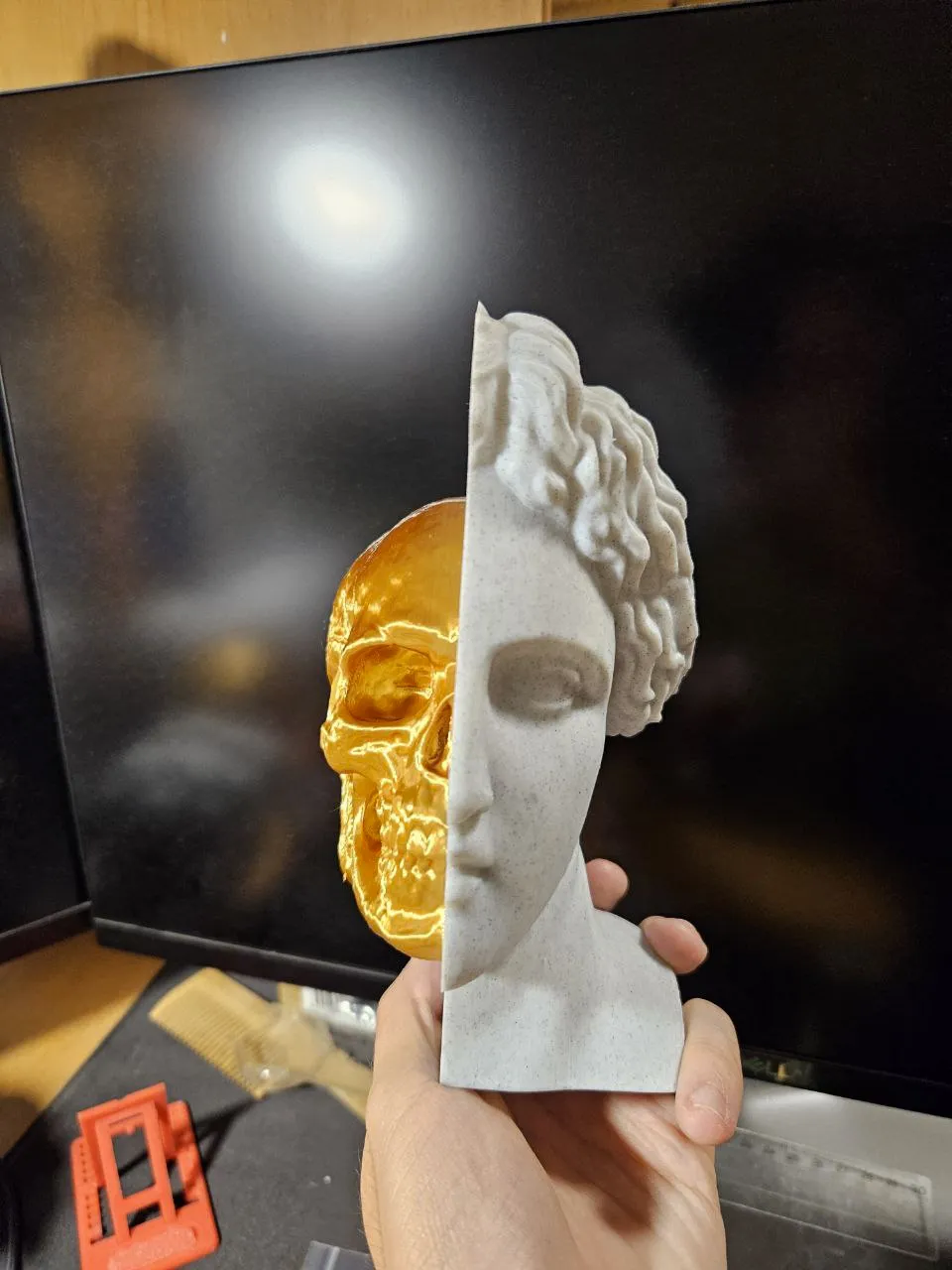 Half Dead Apollo Bust Decor by andrwgldmn - MakerWorld