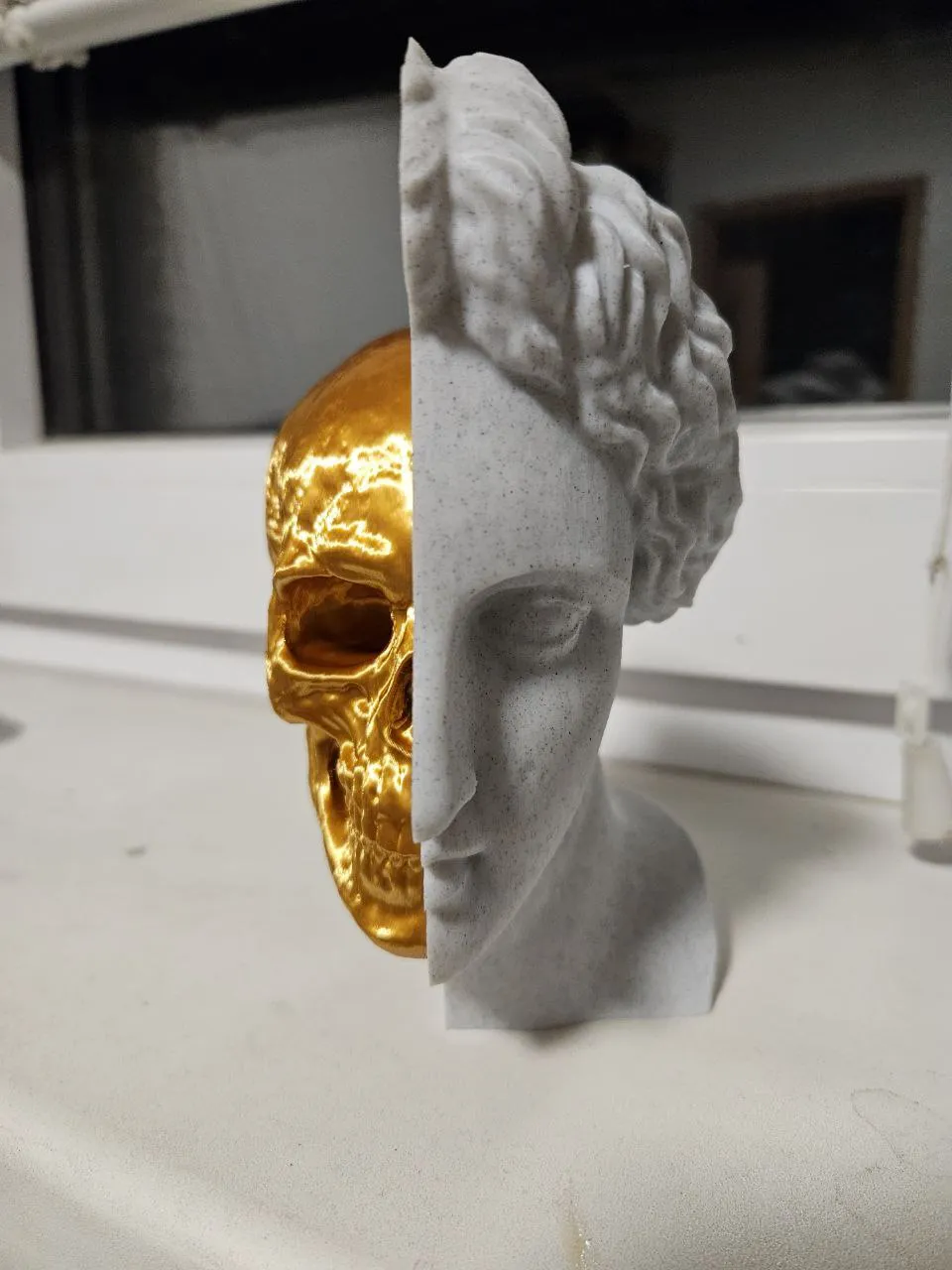 Half Dead Apollo Bust Decor by andrwgldmn - MakerWorld