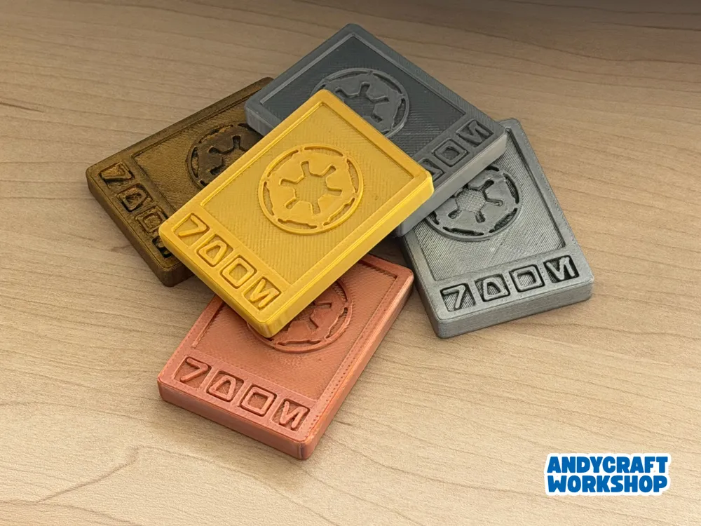 Star Wars Imperial Credit Chit - Weighted - Free 3D Print Model ...