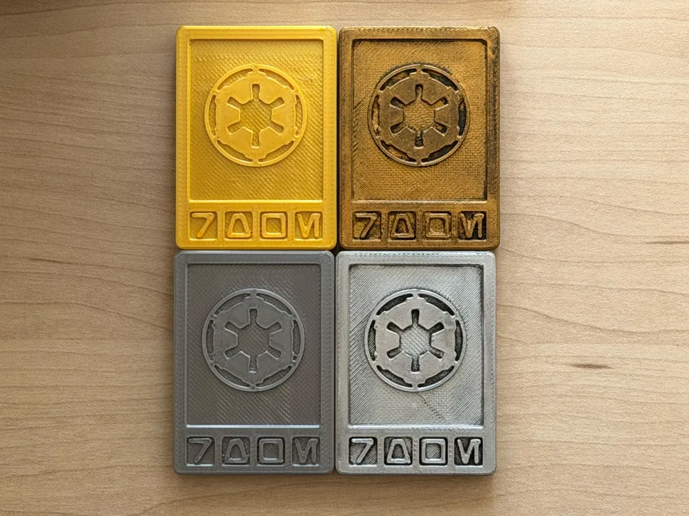 Star Wars Imperial Credit Chit - Weighted - Free 3D Print Model ...