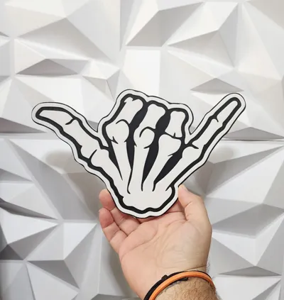 Skeleton Hand Bookend by Joker 3D - MakerWorld