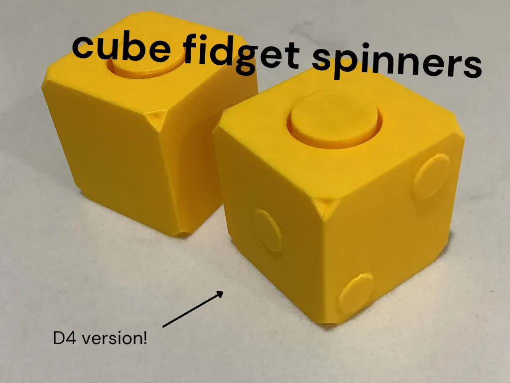 Cube fidget spinners - Free 3D Print Model - MakerWorld