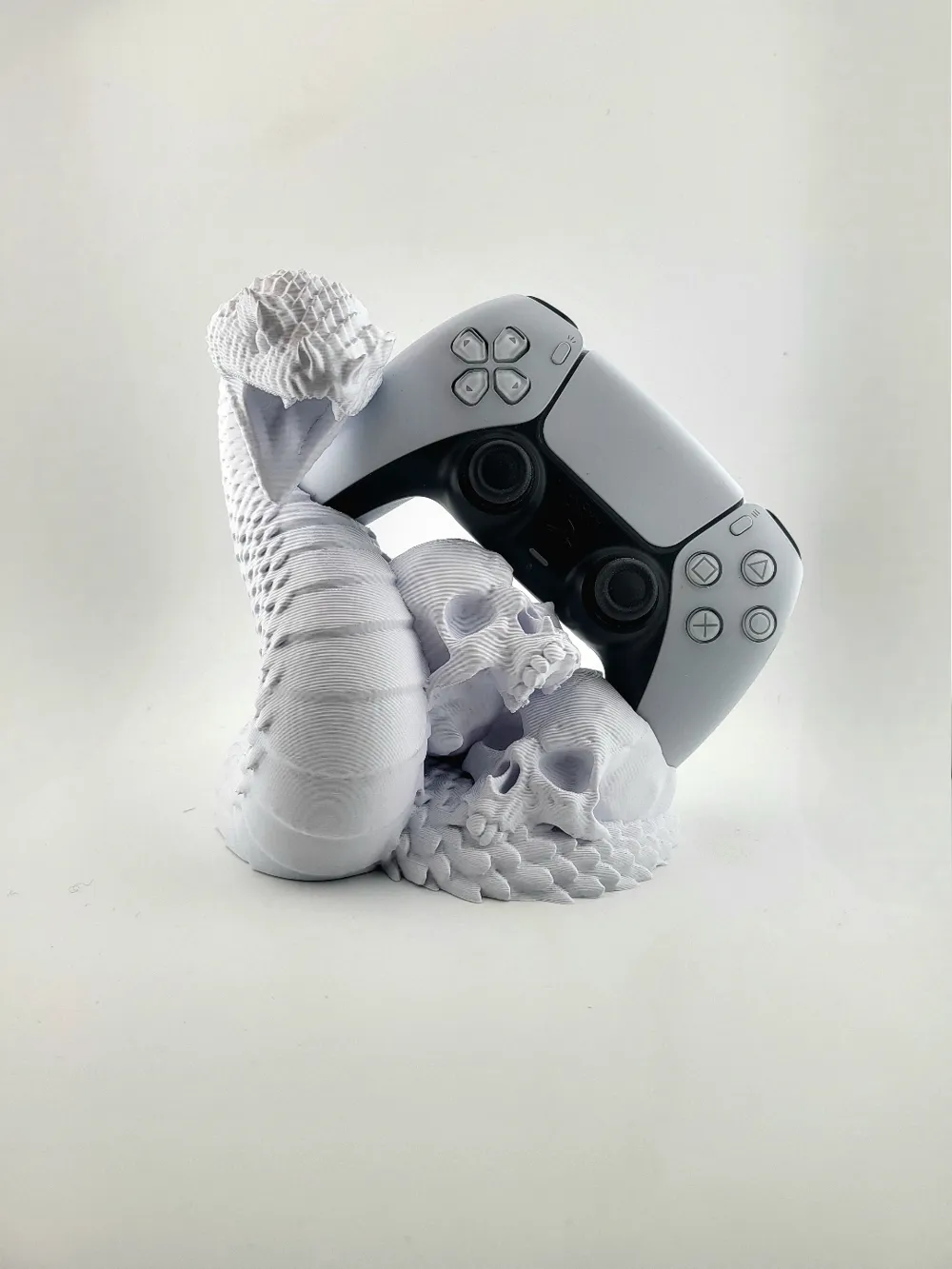 controller stand ps5 holder snake and skull Remixed by Mad power ...