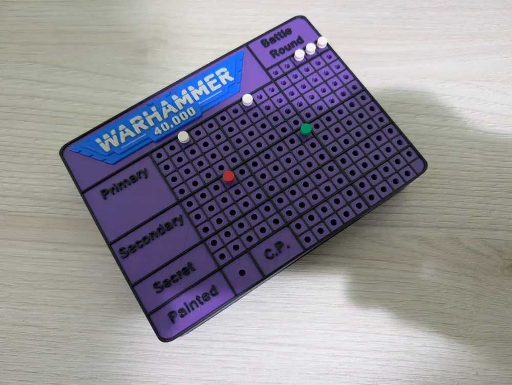 Warhammer 40K Scoreboard - Free 3D Print Model - MakerWorld