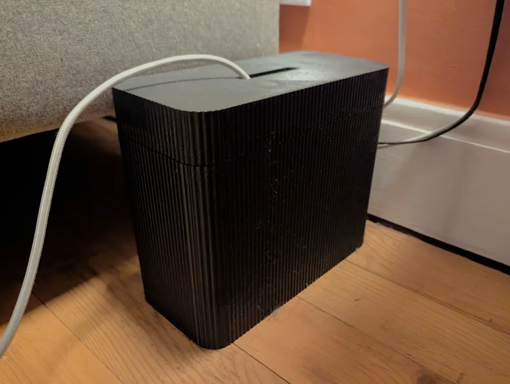 Cable management box (customizable) - Free 3D Print Model - MakerWorld