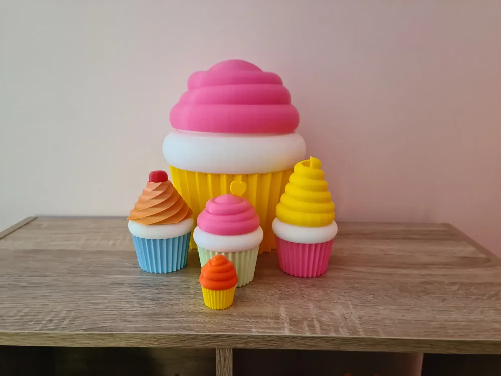 Cup Cake Screw Top Container by lryan7310 MakerWorld: Download Free 3D Models