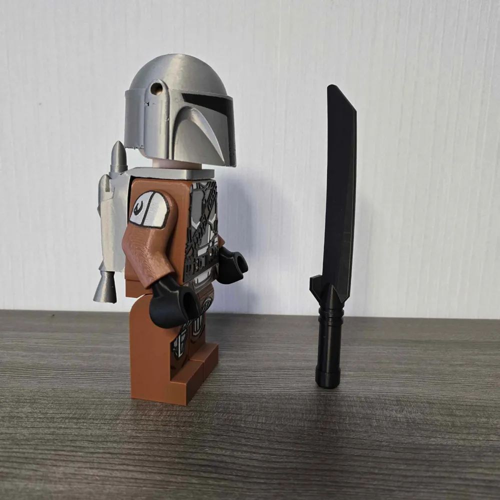 Large Brick * Mandalorian / Mando * 500% ~22 cm by cBoLsmUiEcMakerWorld ...
