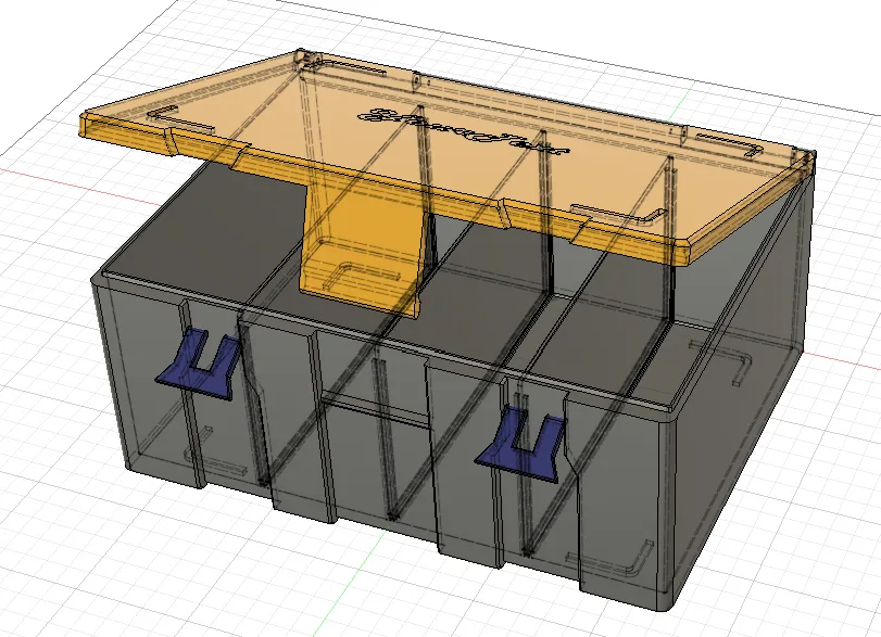 Parametric Box with Clips and Dividers - Free 3D Print Model - MakerWorld