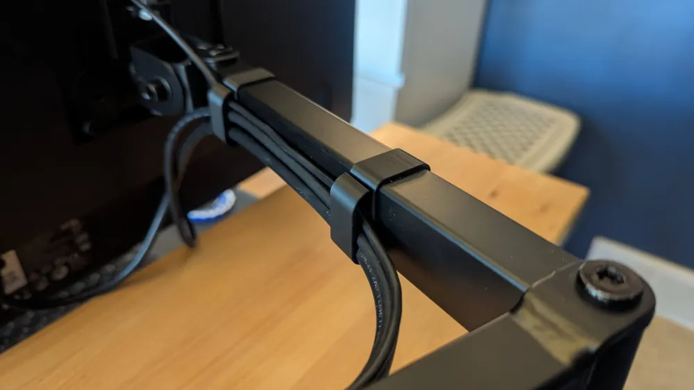 VIVO Monitor Desk Mount/Stand Cable Clips by Ben Brandt - MakerWorld