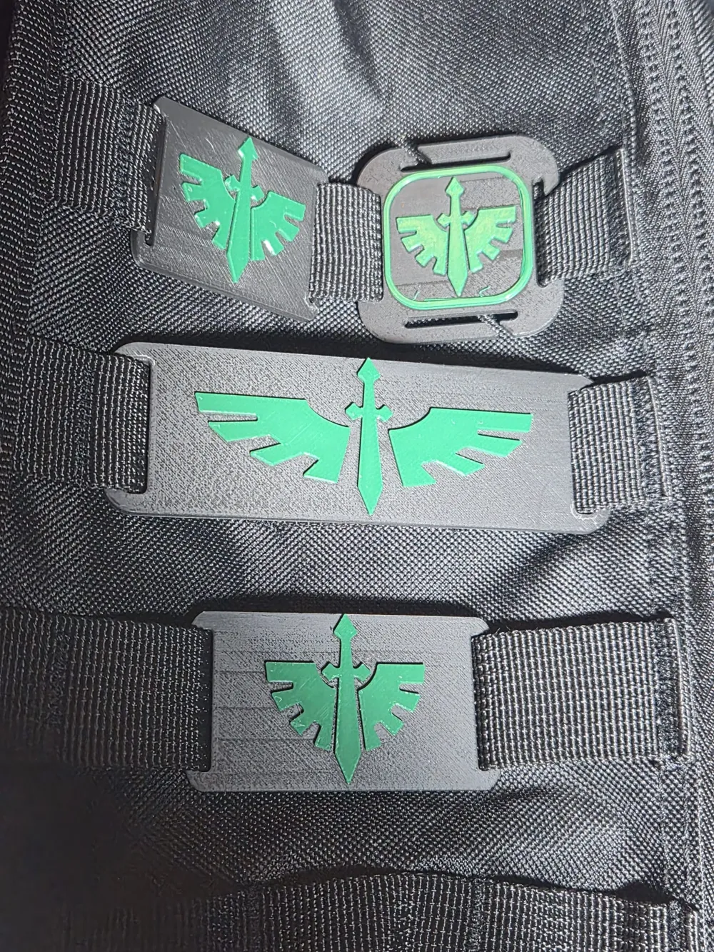40k Dark Angel MOLLE Patches - Free 3D Print Model - MakerWorld