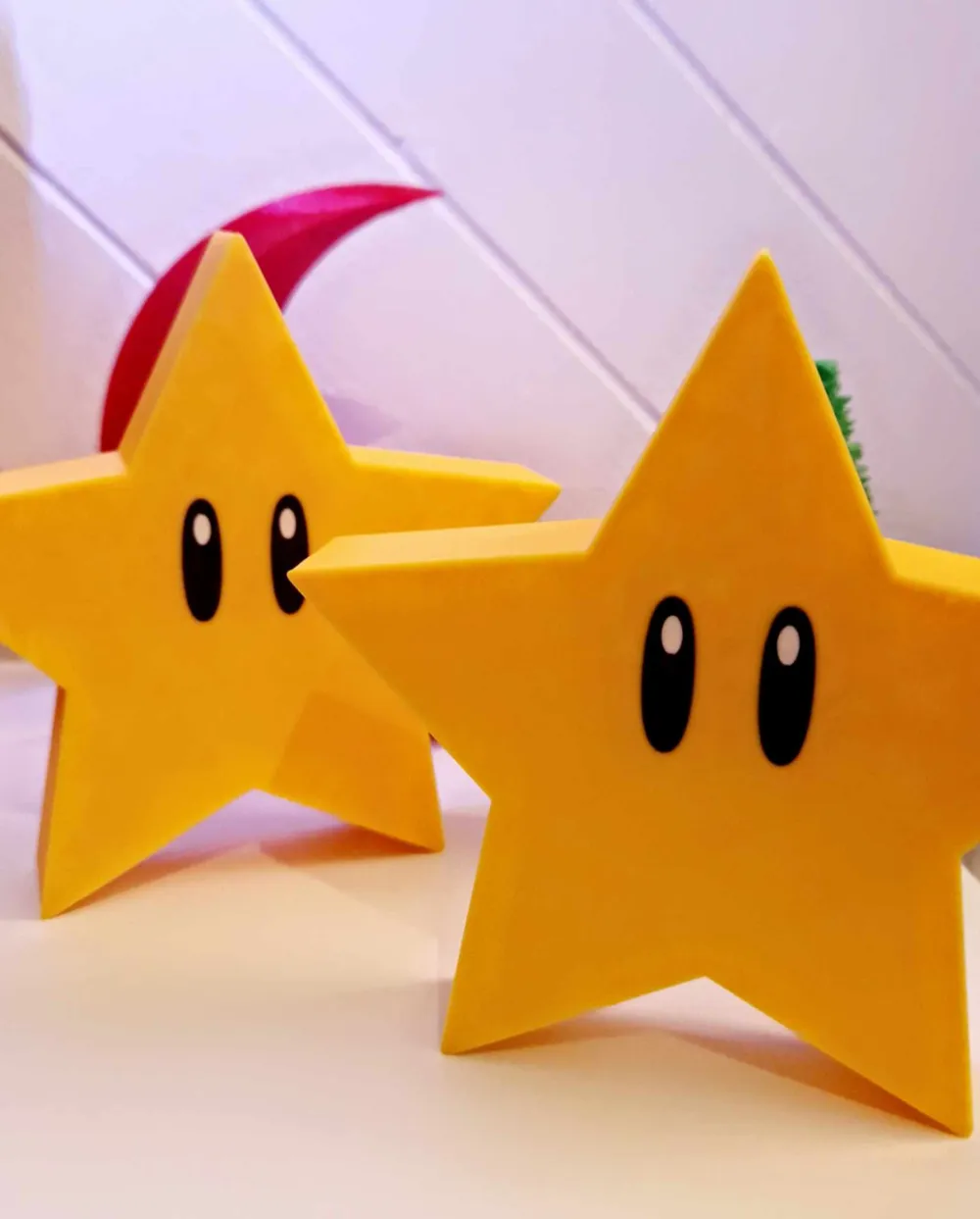 Mario Star Tree Topper - Fast Print by SteveA - MakerWorld