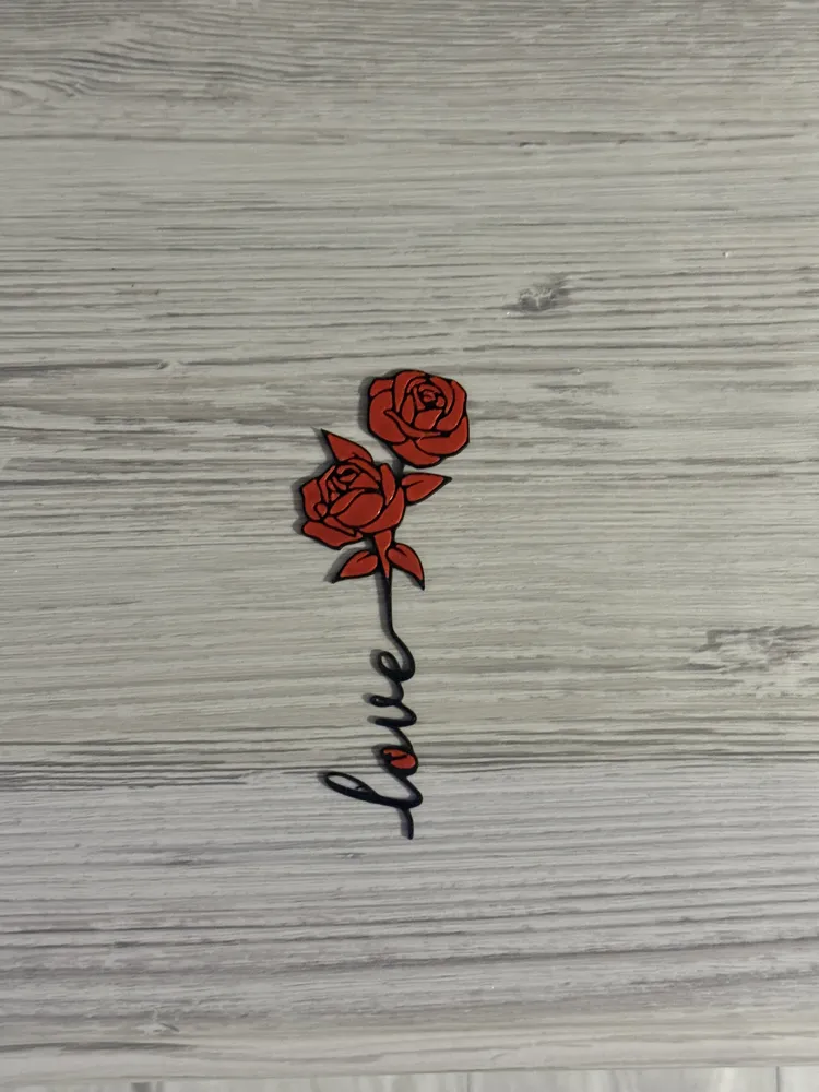 Rose in 2 colors - Free 3D Print Model - MakerWorld