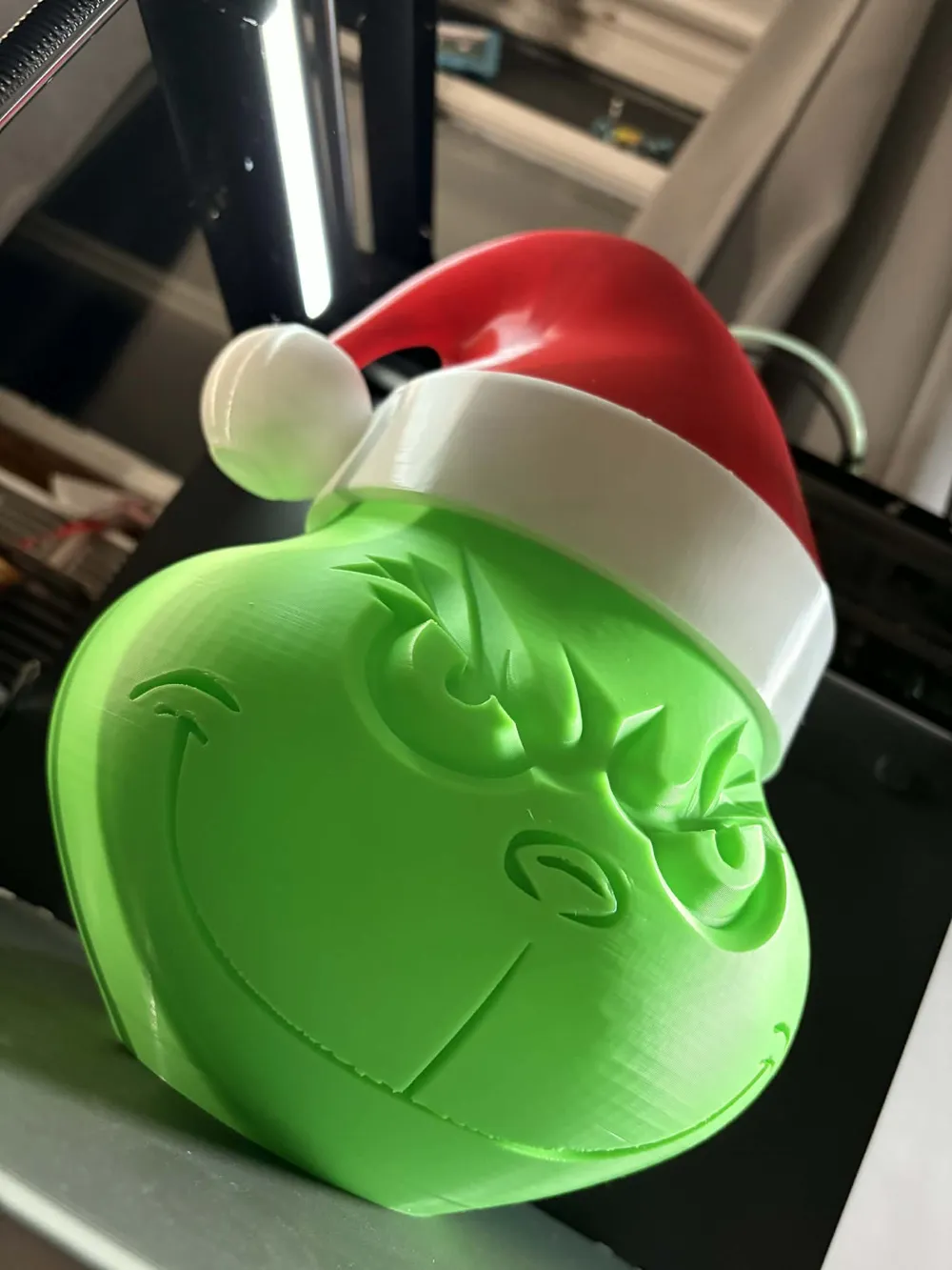 Pote de Biscoitos do Grinch c/ Gorro de Papai Noel – Impressões 3D de ...