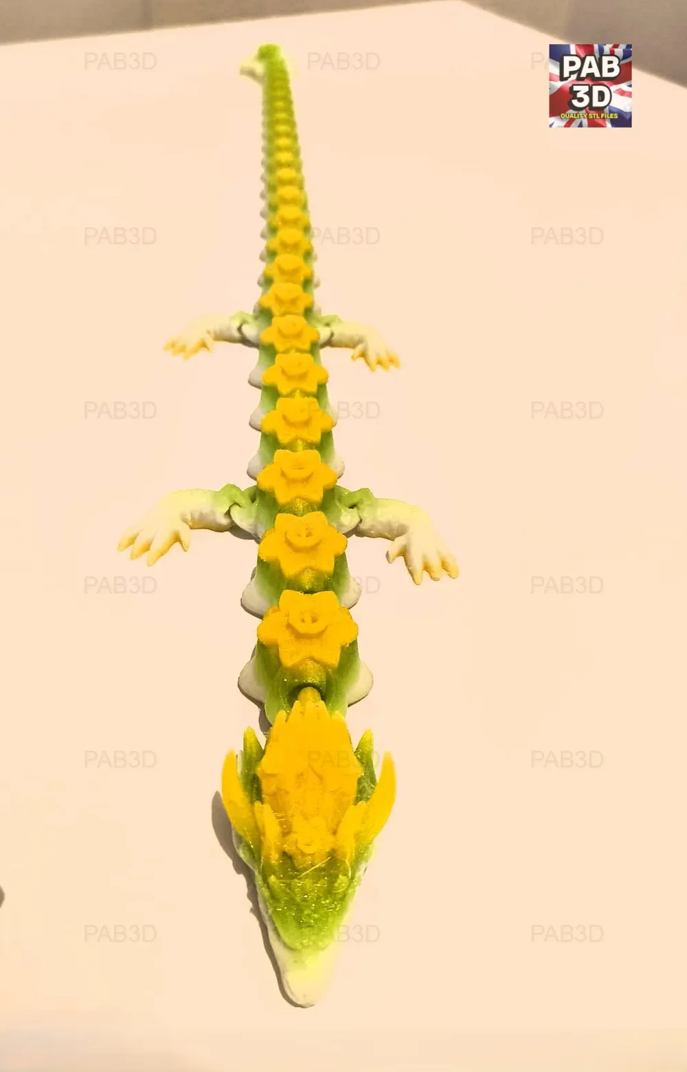 Articulated Flexi dragon Daffodil wings by PAB3D MakerWorld: Download Free 3D Models