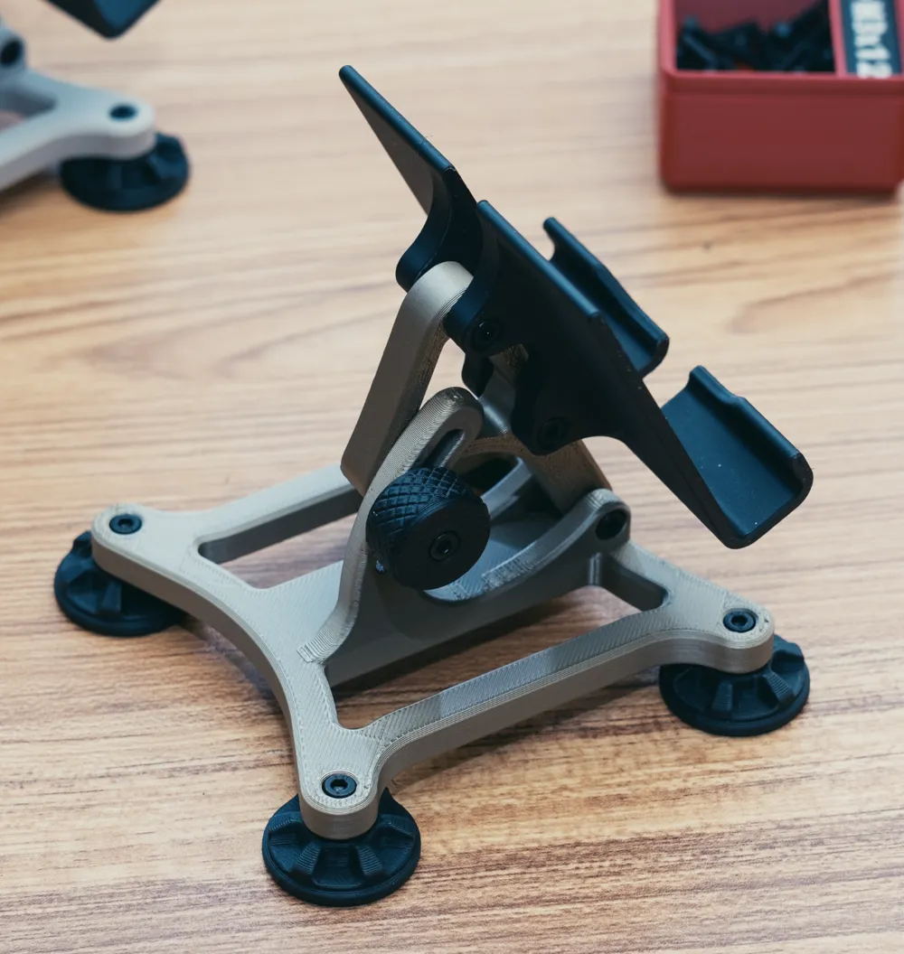 Phone Stand - Industrial - Free 3D Print Model - MakerWorld