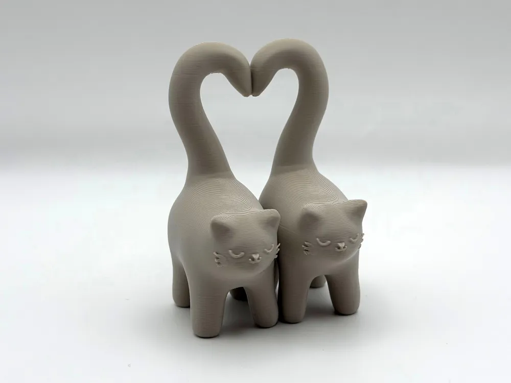 Tail Heart Kittens - Free 3D Print Model - MakerWorld