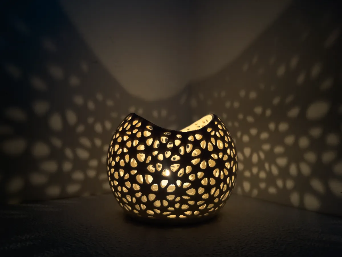Voronoi LED-Teelichthalter FELIX – Kostenloses 3D-Druckmodell – MakerWorld