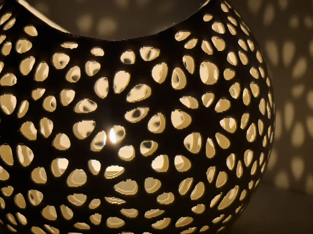 Voronoi LED-Teelichthalter FELIX – Kostenloses 3D-Druckmodell – MakerWorld