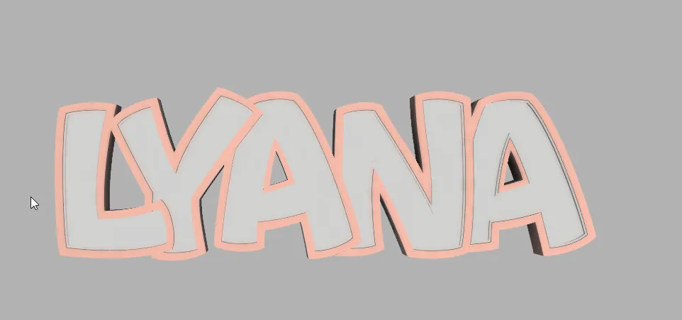 prenom lumineux Lyana by didoucrazyfrog11 - MakerWorld