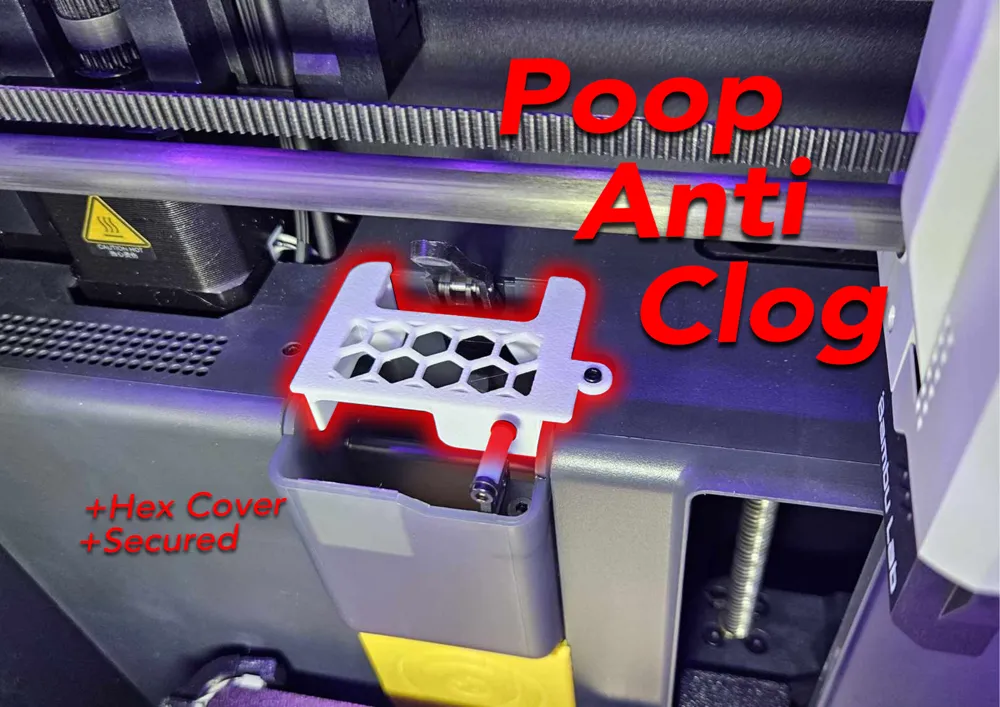 Poop Anti Clog Cover X/P Series Remixed by Ocular Dynamic MakerWorld ...