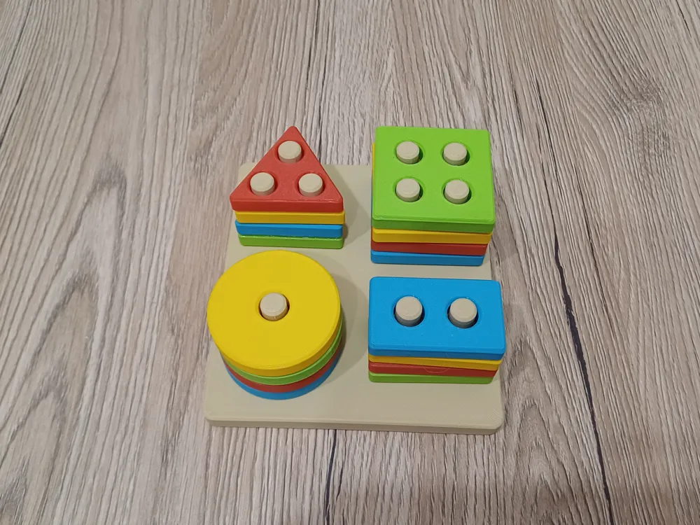 Geometric shapes toy for kids by Kiron 21 - MakerWorld