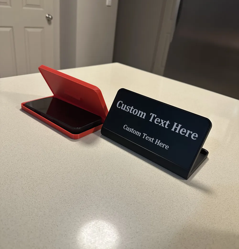 All in One Phone Stand, Desk Stand/Sign, Organiser by kingjamesbosca ...