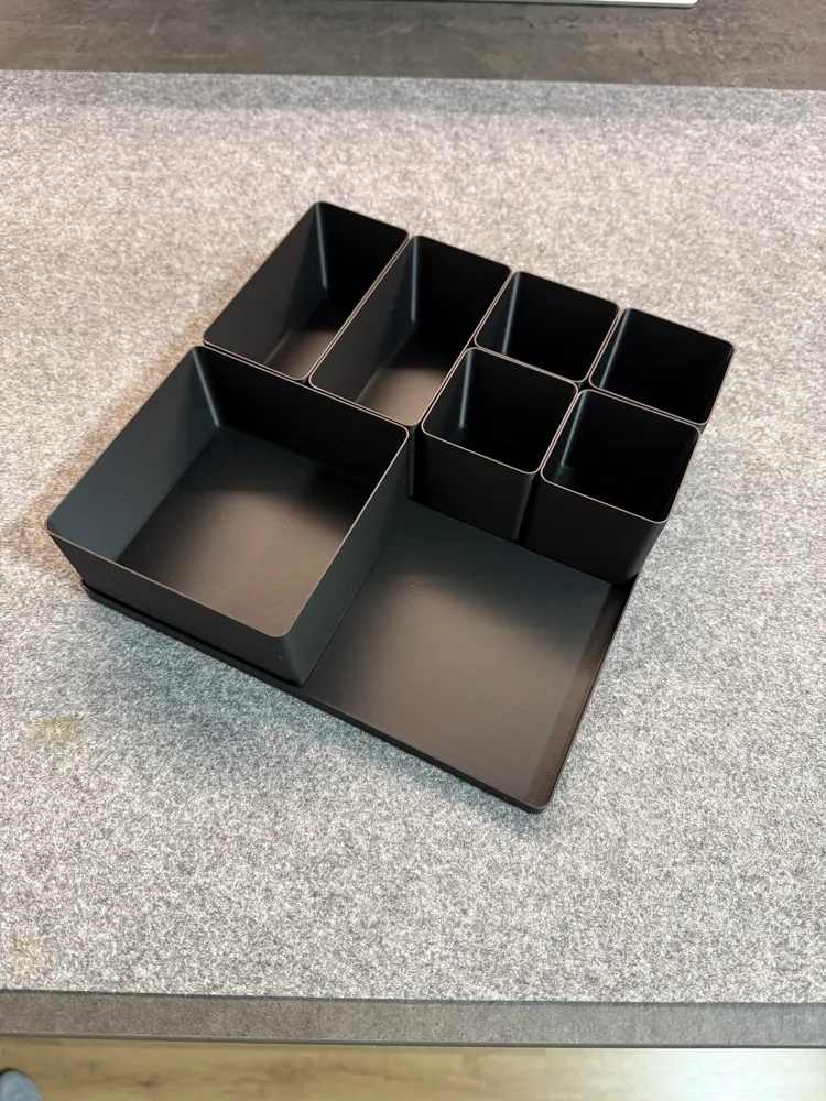Organizer Box Set *fast print* fits IKEA ALEX - Free 3D Print Model ...