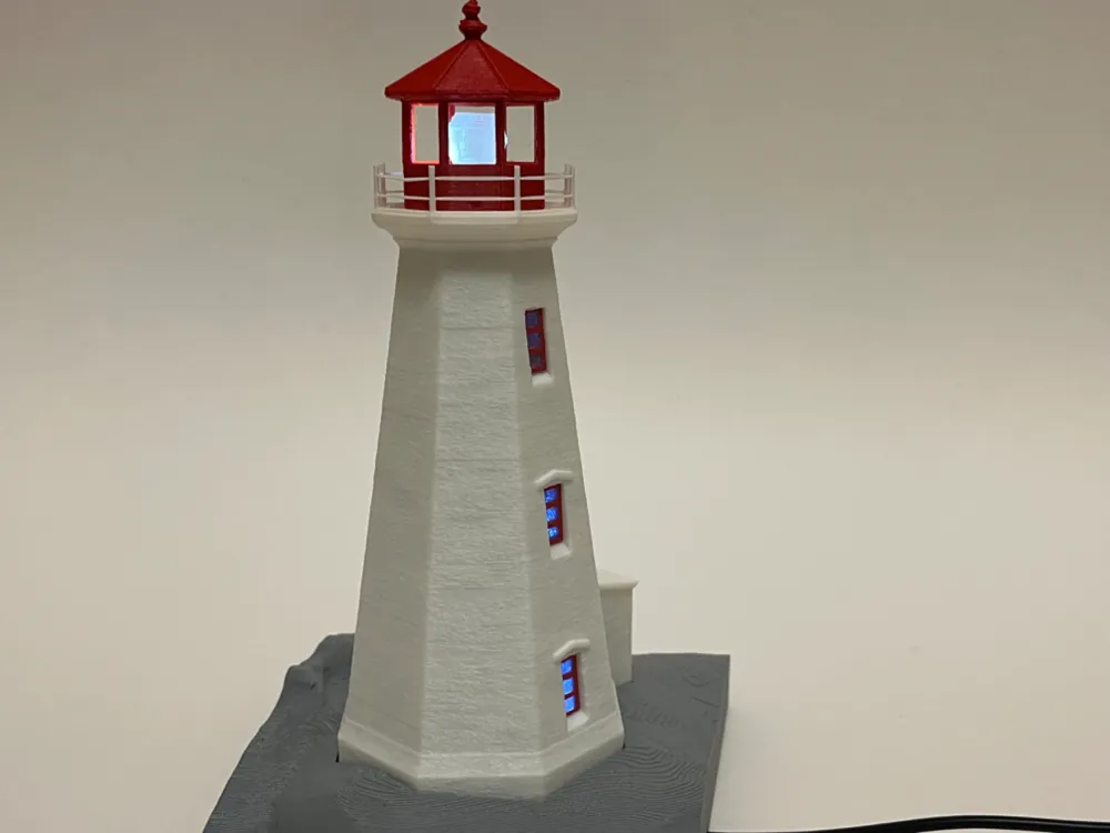 Peggy's Point Lighthouse NS Canada - HO Scale - Free 3D Print Model - MakerWorld