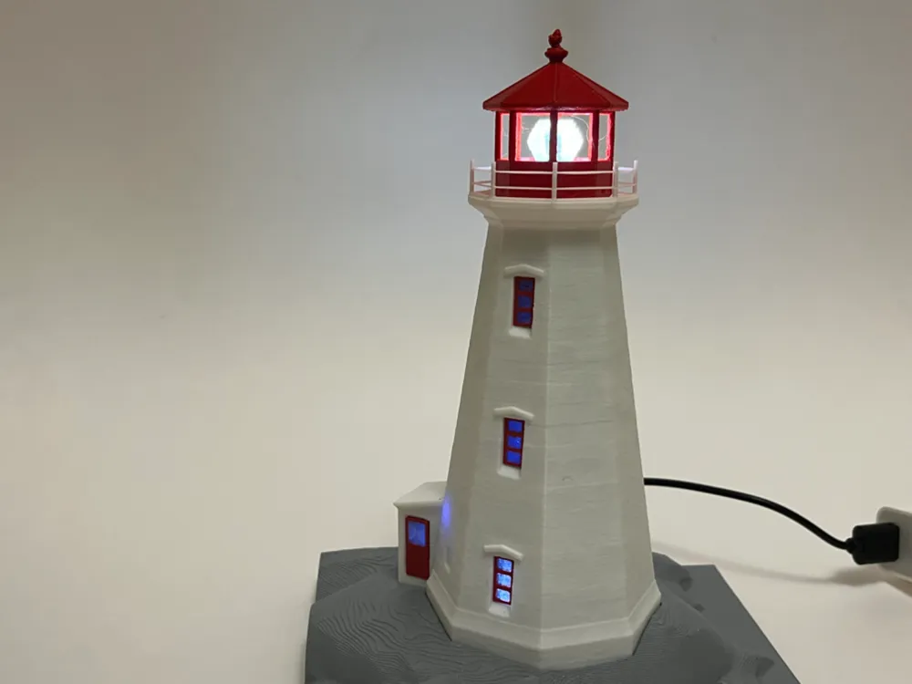 Peggy's Point Lighthouse NS Canada - HO Scale by Festavius - MakerWorld