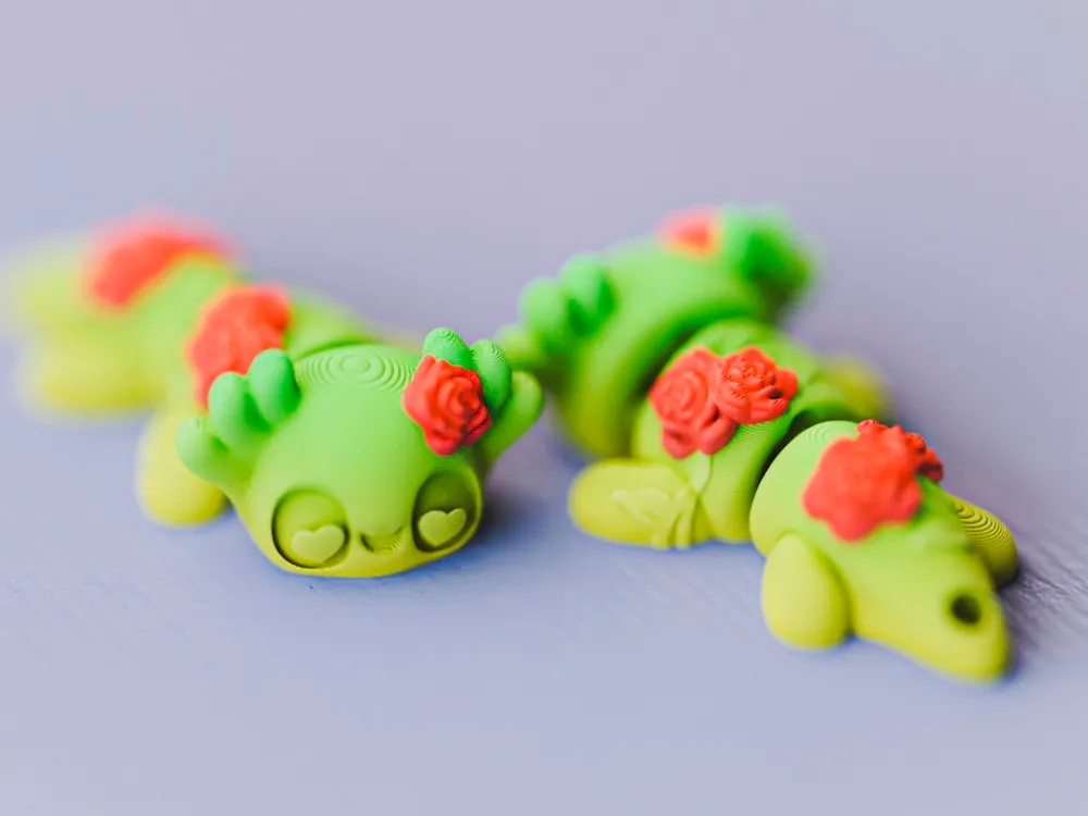 Flexi Roses Axolotl by Mrs. Nord MakerWorld: Download Free 3D Models
