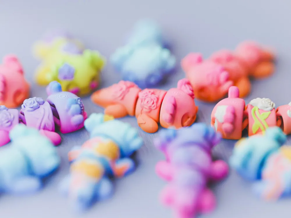 Flexi Roses Axolotl by Mrs. Nord MakerWorld: Download Free 3D Models