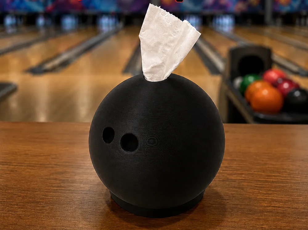 Bowling Ball Tissue Dispenser - Free 3D Print Model - MakerWorld