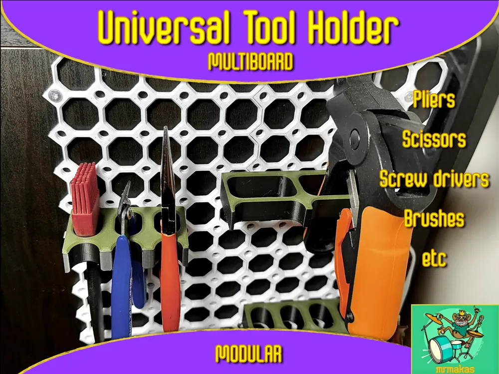 Universal Tool holder for Multiboard - Free 3D Print Model - MakerWorld