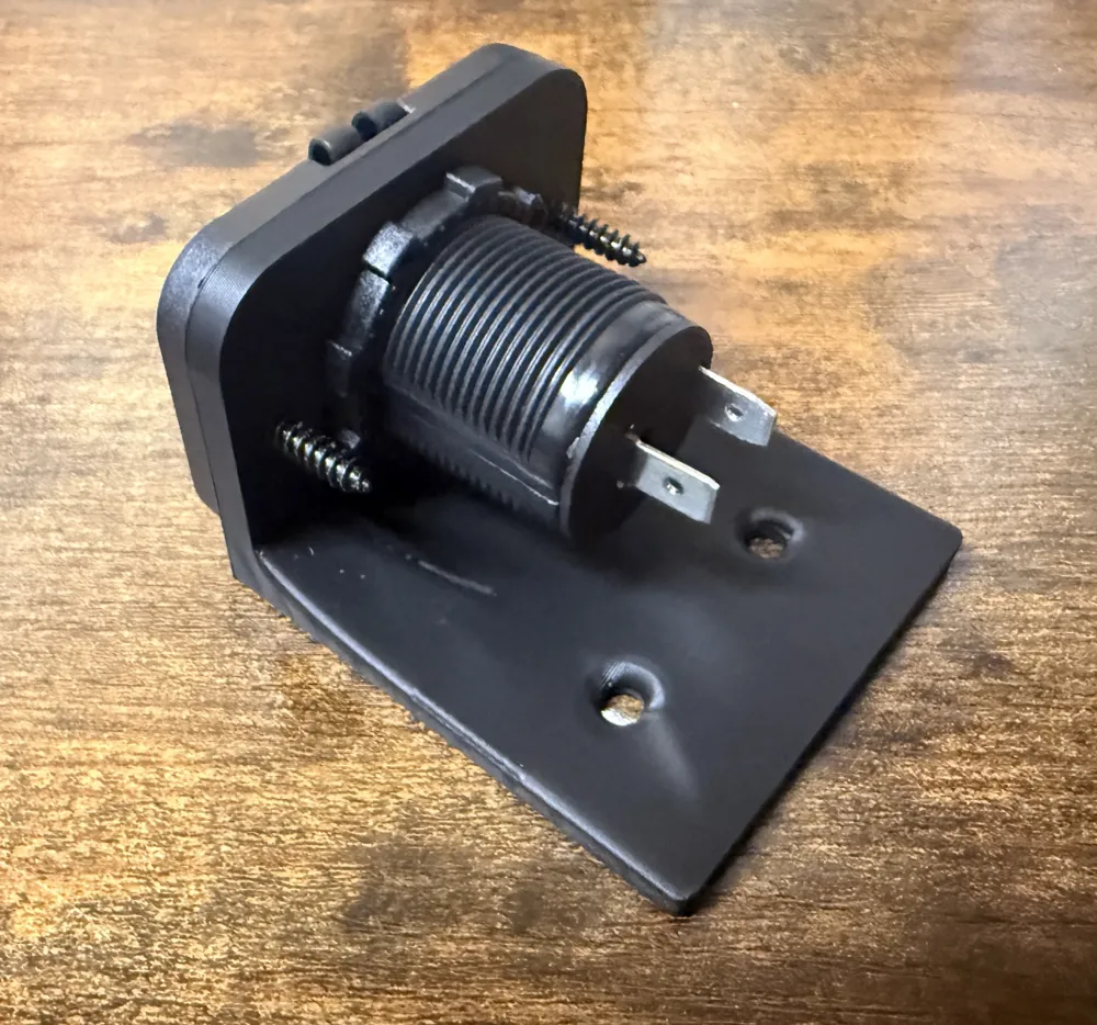 DC Power Port Mount - Free 3D Print Model - MakerWorld