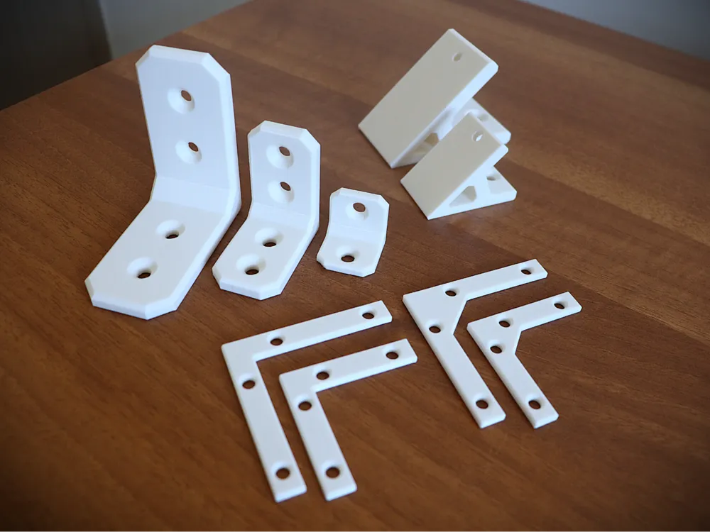 Universal Bracket Set – Flat Corner, L & 45° - Free 3D Print Model ...