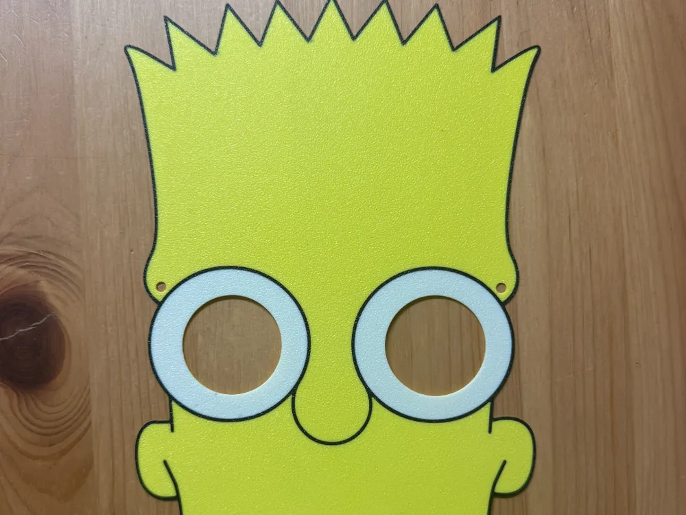 Kids Bart Simpson Mask by Morganja MakerWorld: Download Free 3D Models