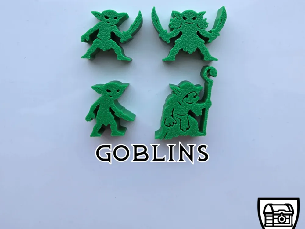 Goblins - Meeple Minis - Free 3D Print Model - MakerWorld