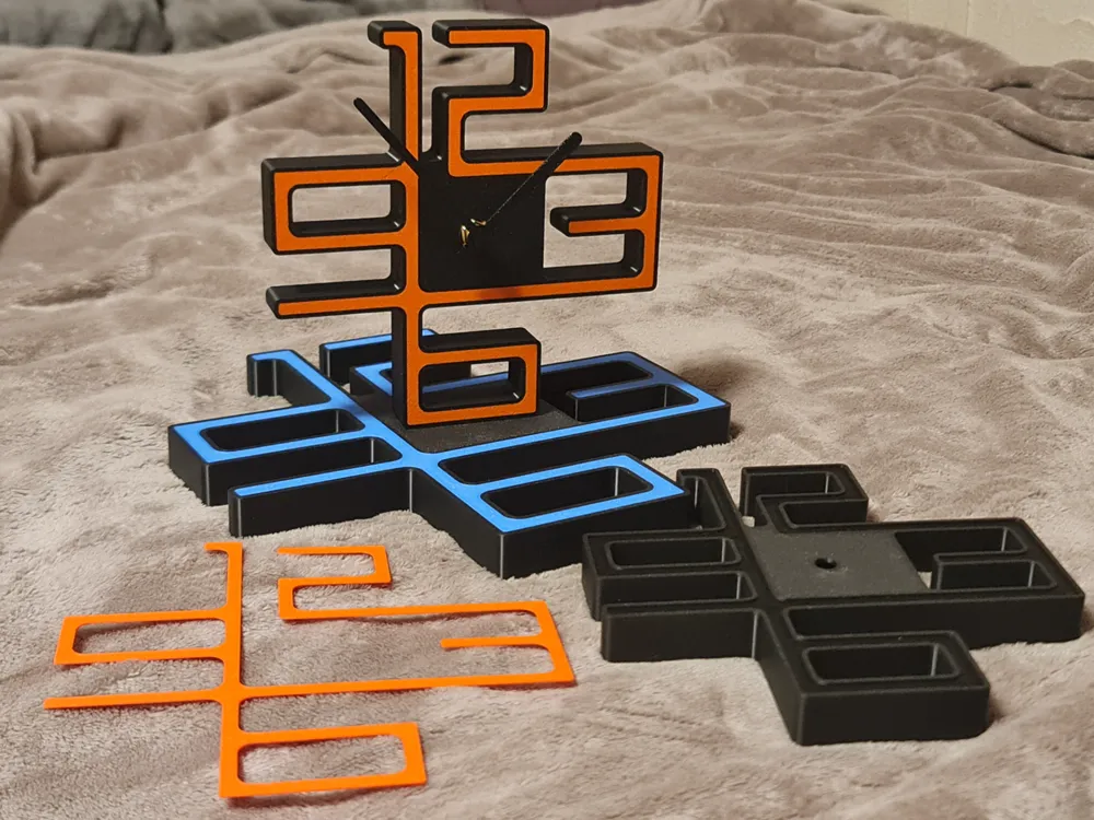 Modern Design Clock V3 Kit 011 by Sanja 3D MakerWorld: Download Free 3D ...