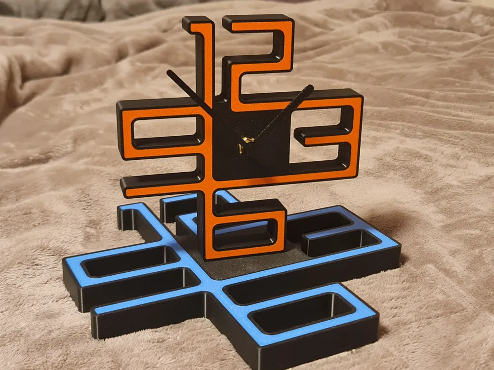 Modern Design Clock V3 Kit 011 - Free 3D Print Model - MakerWorld