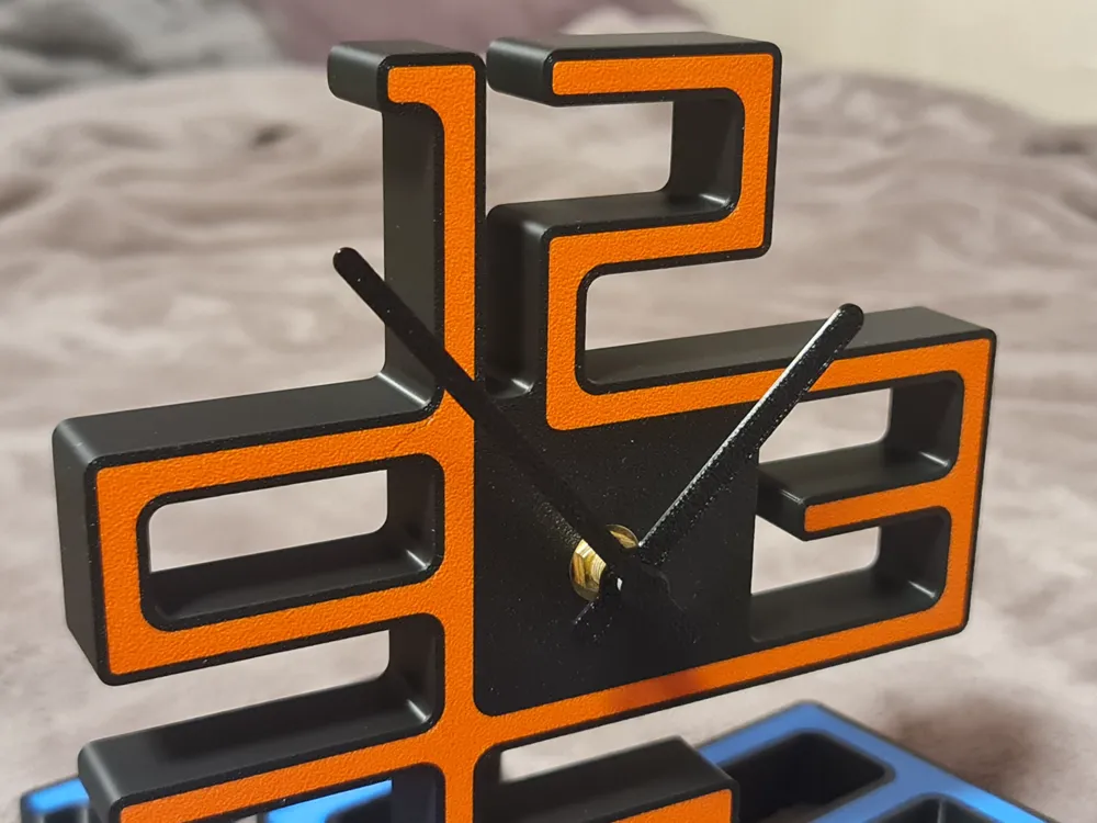 Modern Design Clock V3 Kit 011 - Free 3D Print Model - MakerWorld