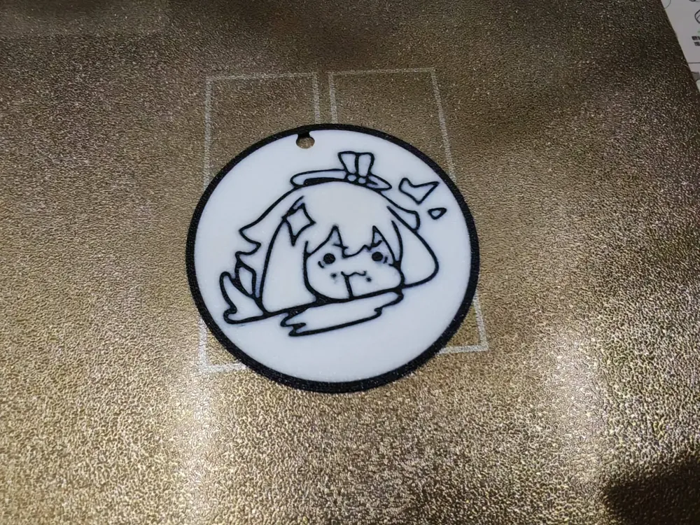 Genshin Impact Paimon Emoticon Drooling Keychain by 木头人 MakerWorld ...