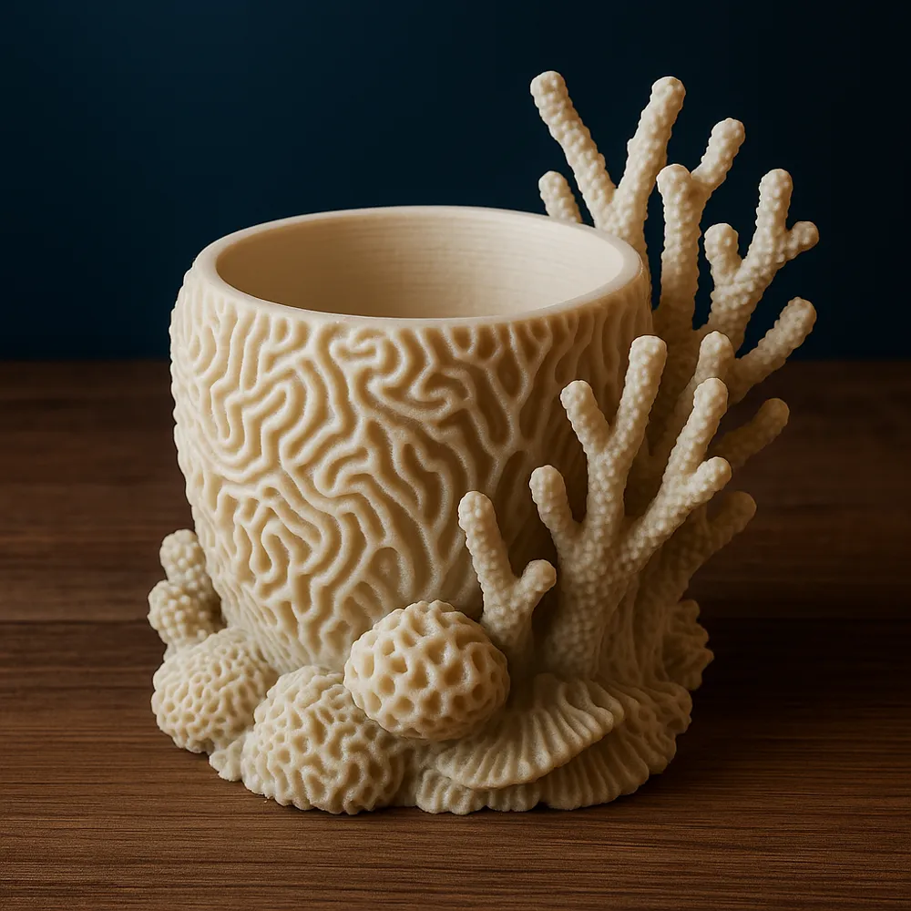 Coral Reef Planter – Ocean-Inspired Organic Beauty - Free 3D Print ...