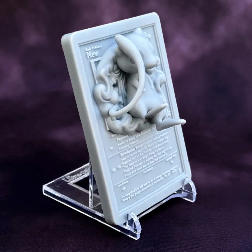 Mew 3D Printable Pokémon Card; Pokemon TCG - Free 3D Print Model ...