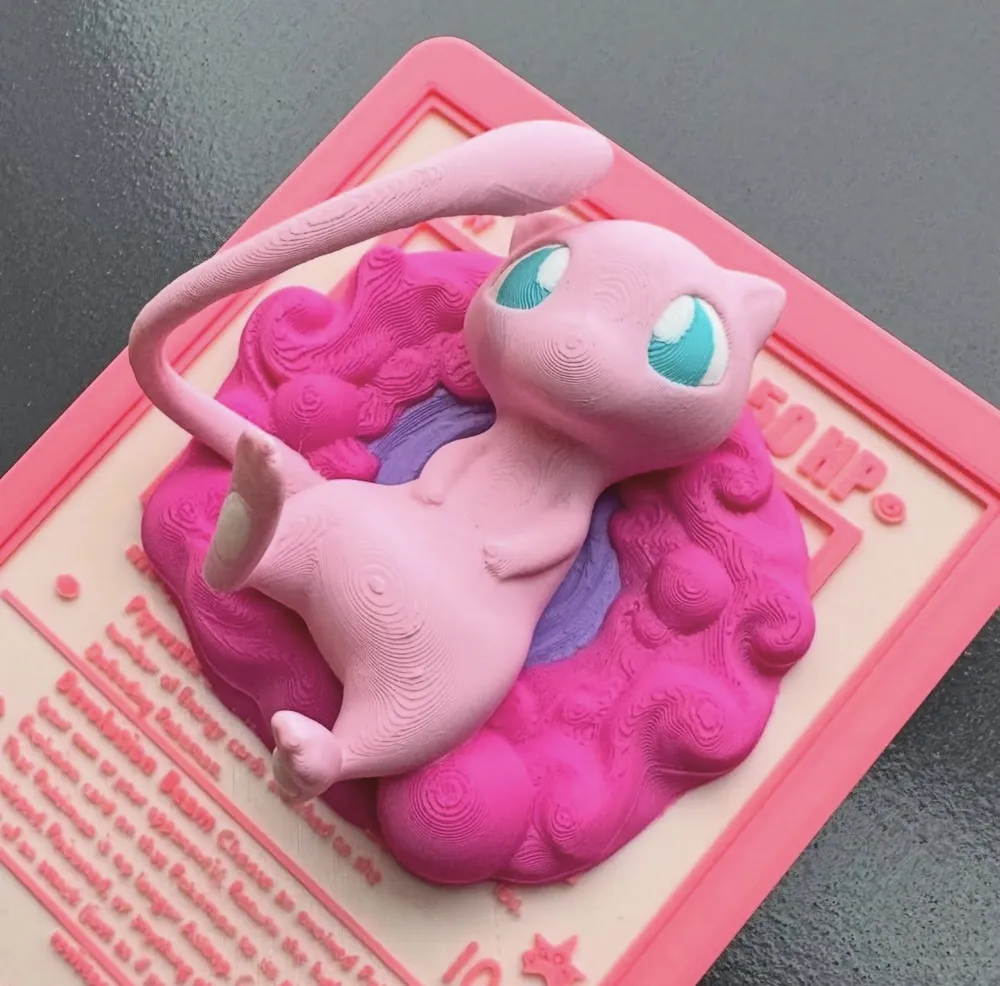 Mew 3D Printable Pokémon Card; Pokemon TCG - Free 3D Print Model ...