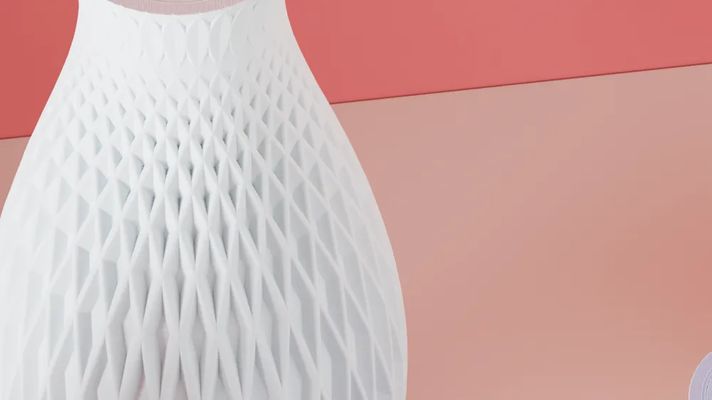 Diamond Pattern Vase - Free 3D Print Model - MakerWorld