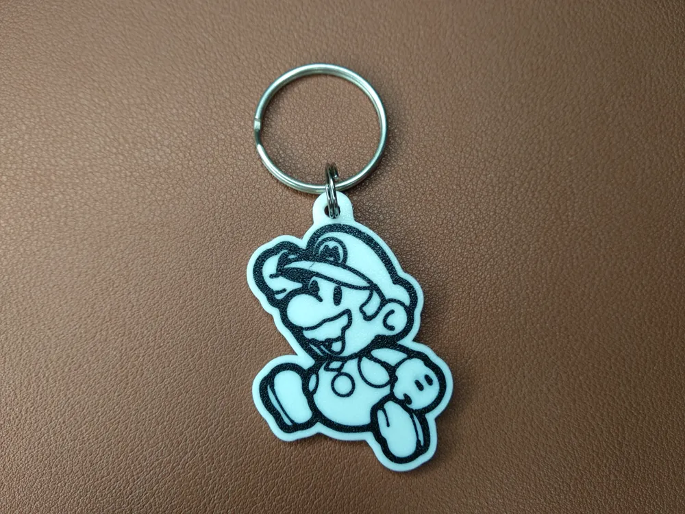 Paper Mario Keyring by neddy990 - MakerWorld