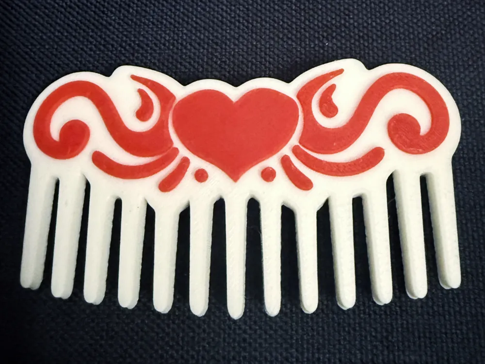 Victorian Heart Hair Comb by Exit56 - MakerWorld
