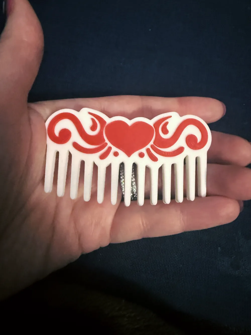 Victorian Heart Hair Comb by Exit56 - MakerWorld